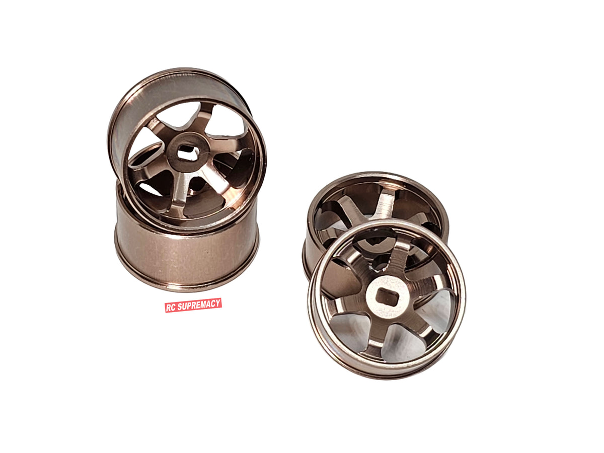 20mm '6 Spoke' Aluminum [BRONZE] Wheel 4pcs – RC Supremacy