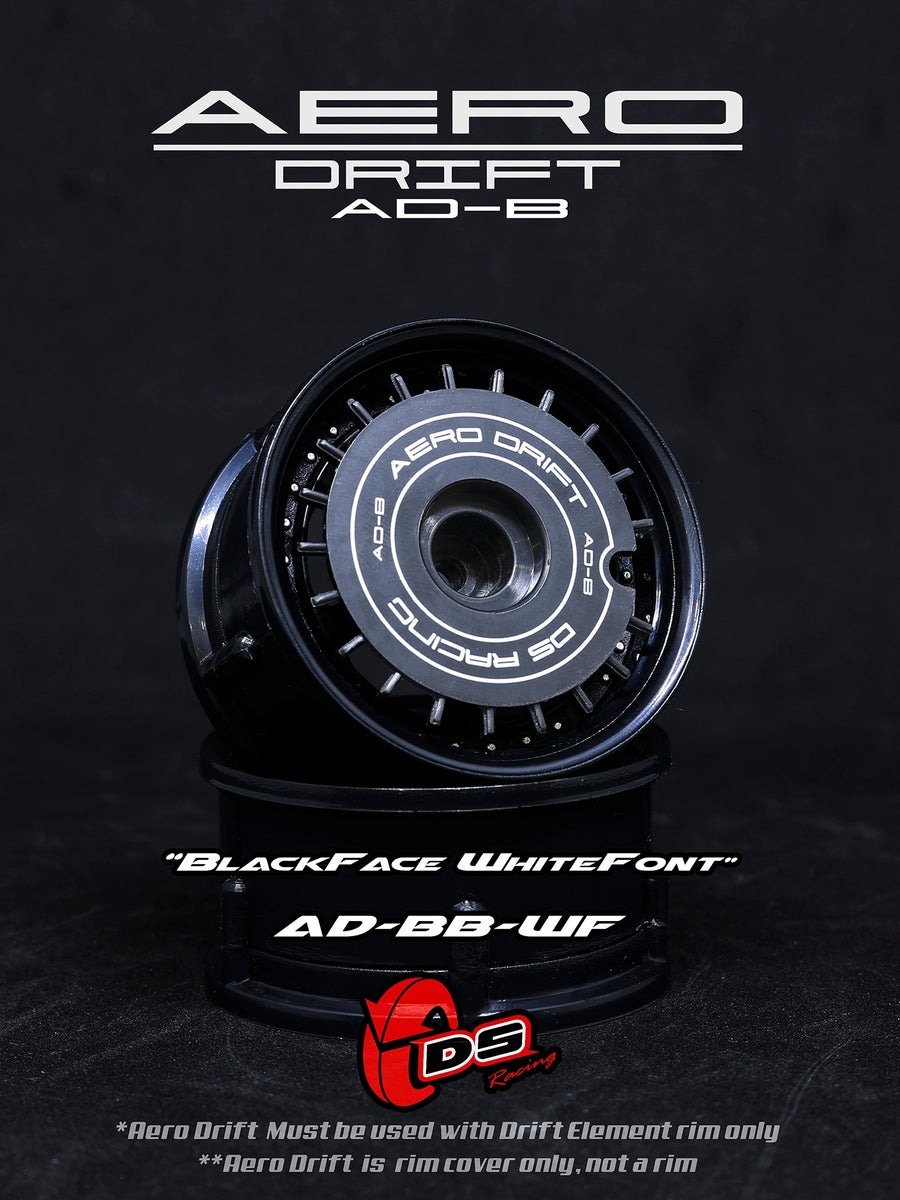 'AERO DRIFT' FLAT Design insert - DS Racing [White/Black] – RC Supremacy