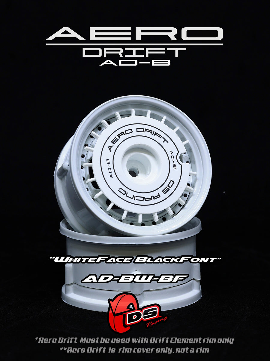 'AERO DRIFT' FLAT Design insert - DS Racing [White/Black] – RC Supremacy