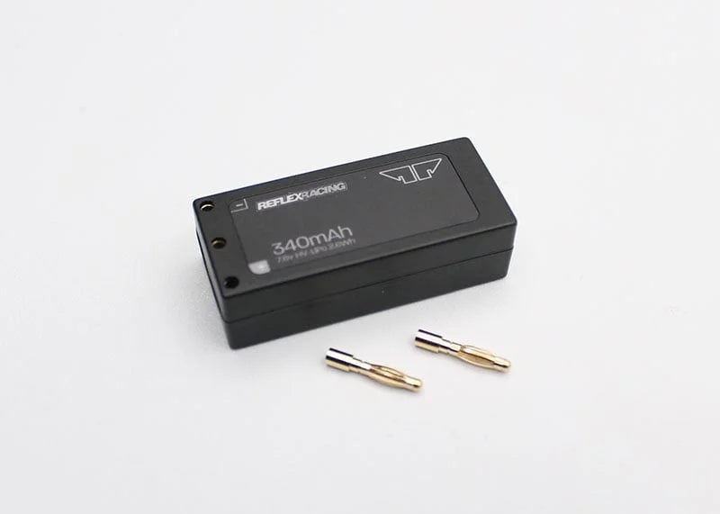 340mAh 7.6V 2s LiPo/LiHV HARDCASE Battery - Reflex Racing – RC Supremacy