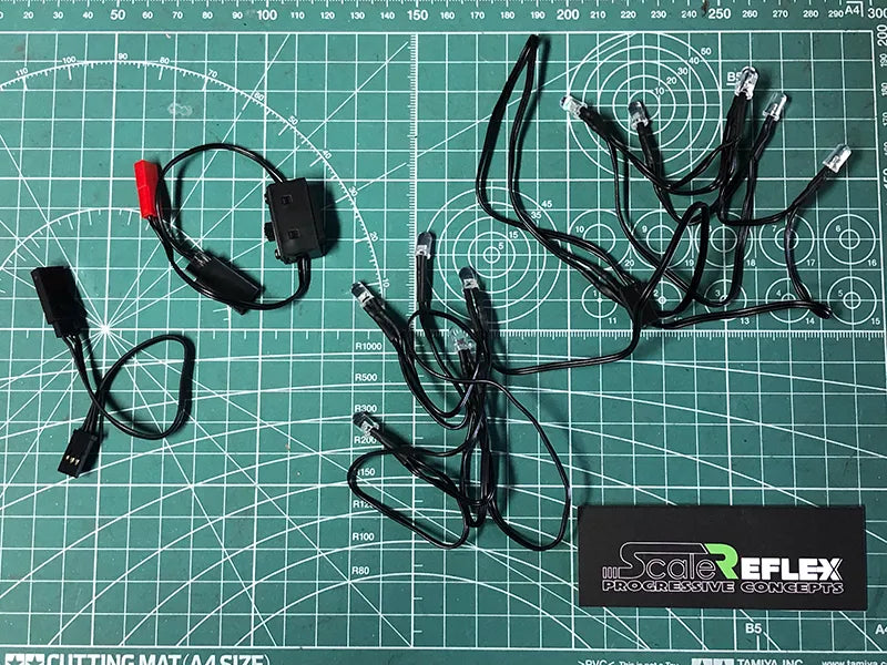 Reflex LED Light Kit For 1/10 R/C Car (12 LED KIT) LIPO Or RECEIVER ...