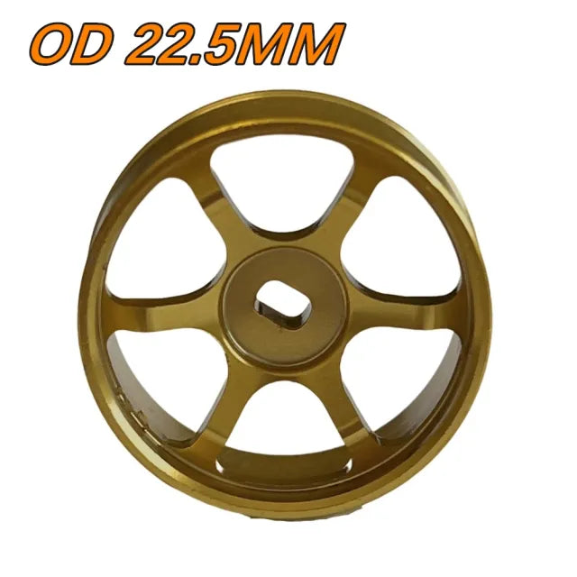 22.5mm 'Solid6' [GOLD] Aluminum Wheel 4pcs – RC Supremacy