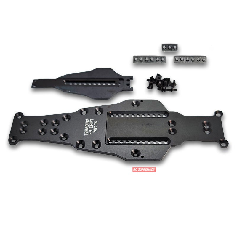 XRX Adjustable 7075 Aluminum Chassis (Black) 90-120mm – RC Supremacy