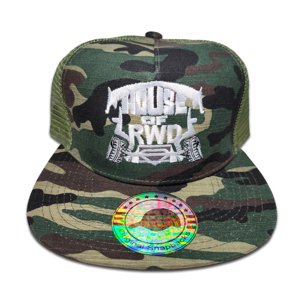 House of RWD LOGO - PREMIUM SNAPBACK HAT- CAMO – RC Supremacy