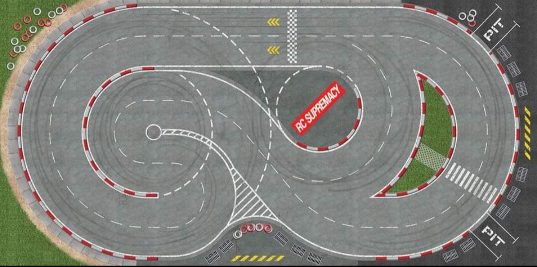 [5ft x 10ft] 1/24 RC Drift Track Vinyl mat – RC Supremacy